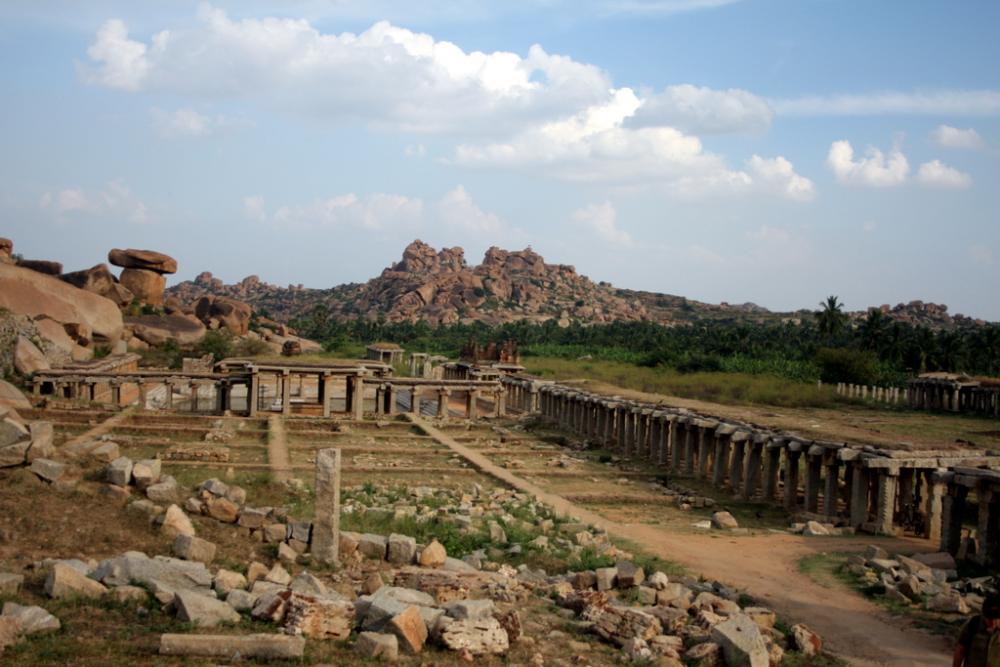 Hampi Bazaar or Virupaksha Bazaar - Monument and historical place in ...